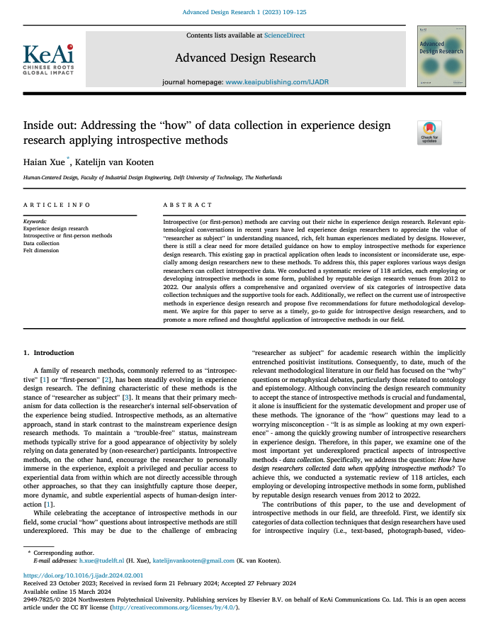 Inside out: Addressing the “how” of data collection in experience ...